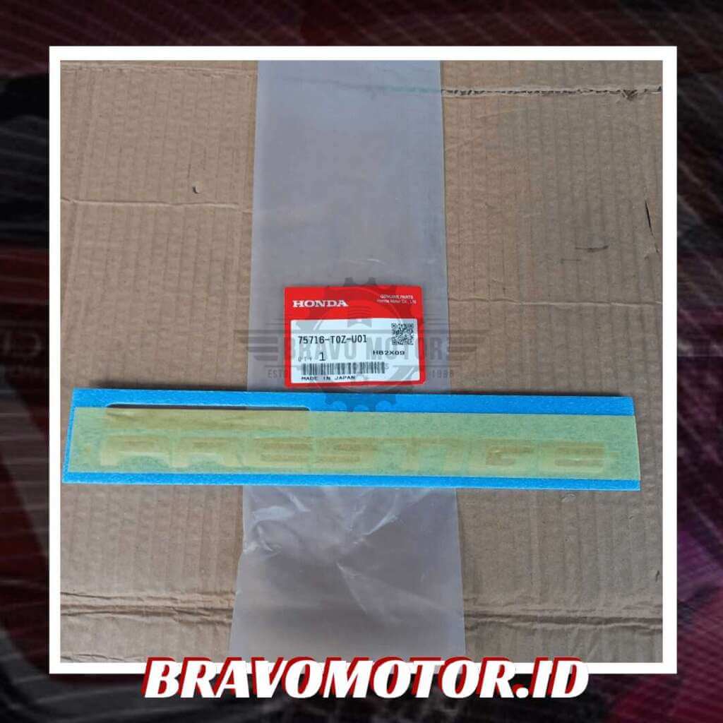 Original 75716-T0Z-U01 Logo Emblem Honda “PRESTIGE” – Bravo Motor ...